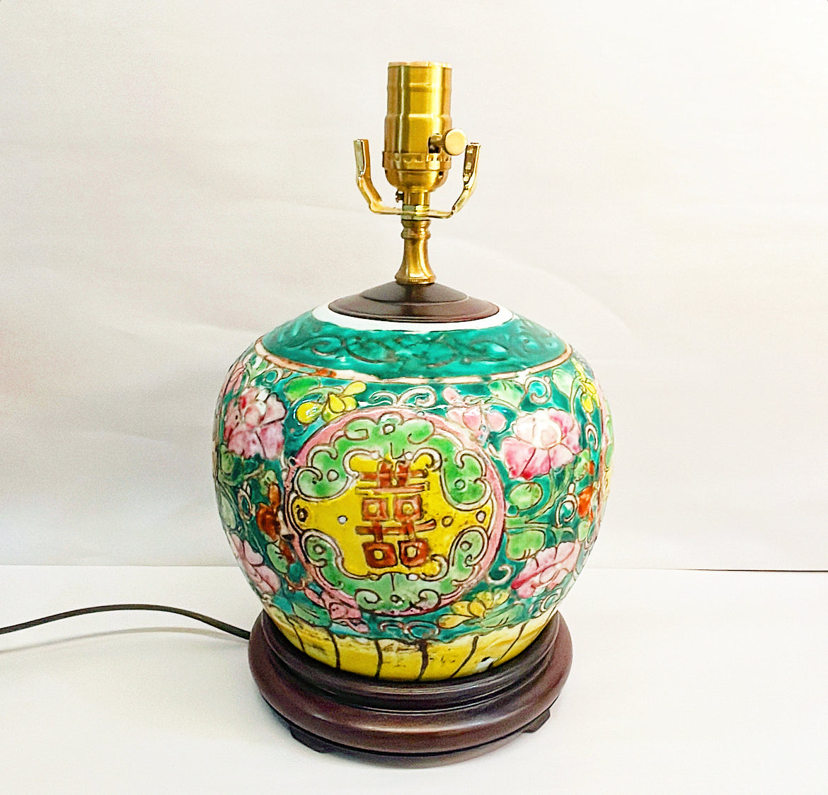 Antique late 1800s Asian style ginger jar lamp. – Parker Kennedy